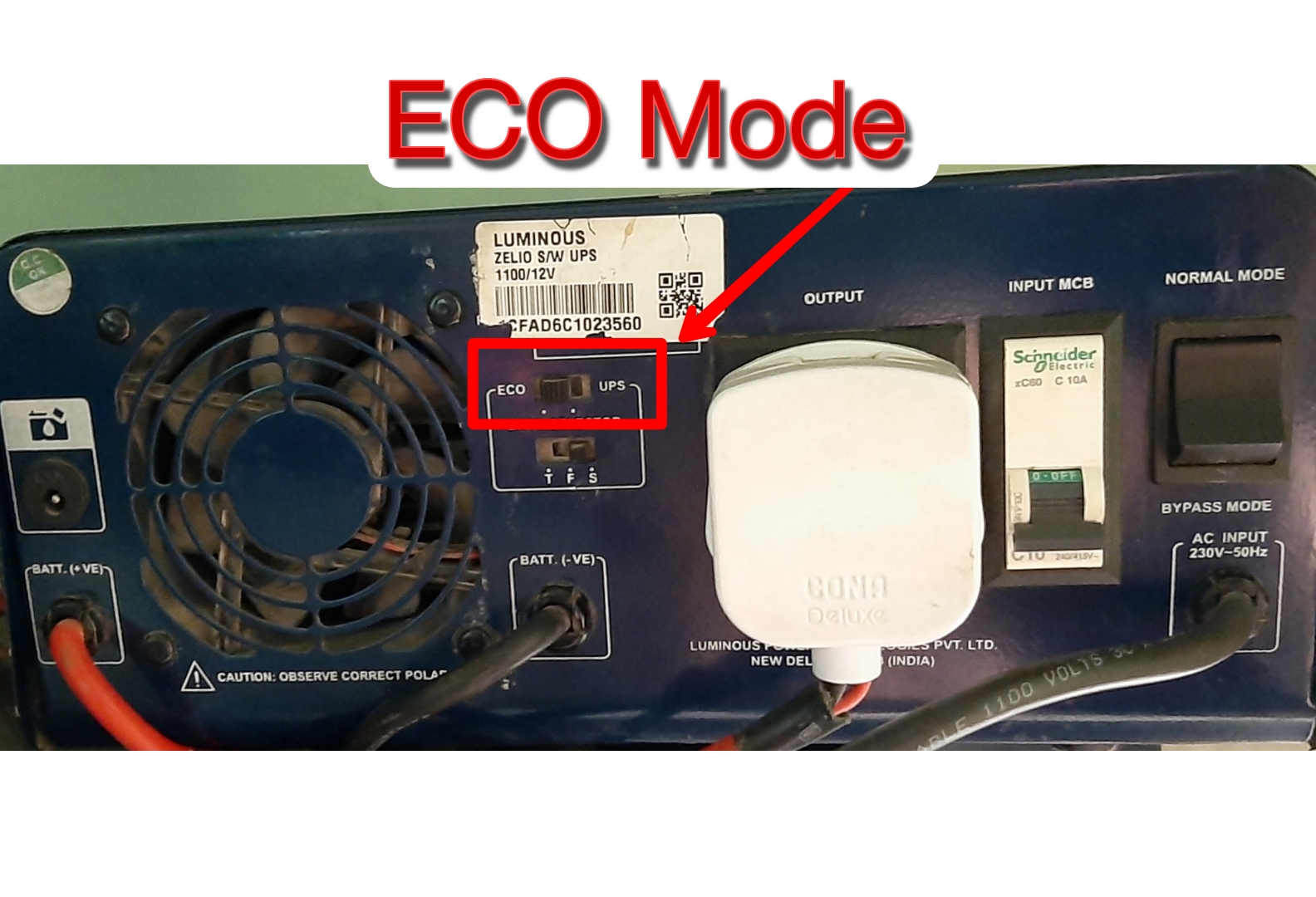 What is Eco mode in luminous UPS? » Electrical Learner